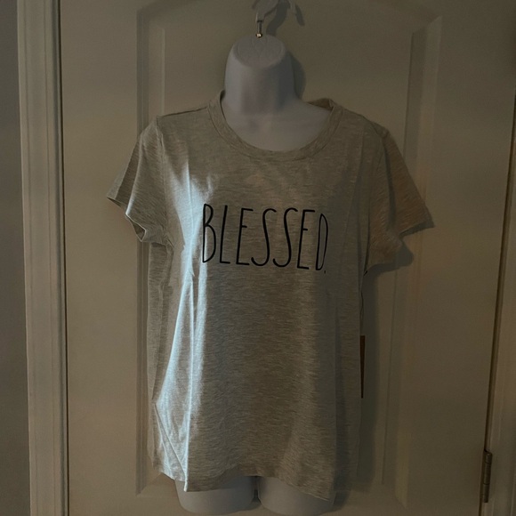 Rae Dunn | Tops | Rae Dunn Womans Blessed Tshirt Medium Nwt | Poshmark
